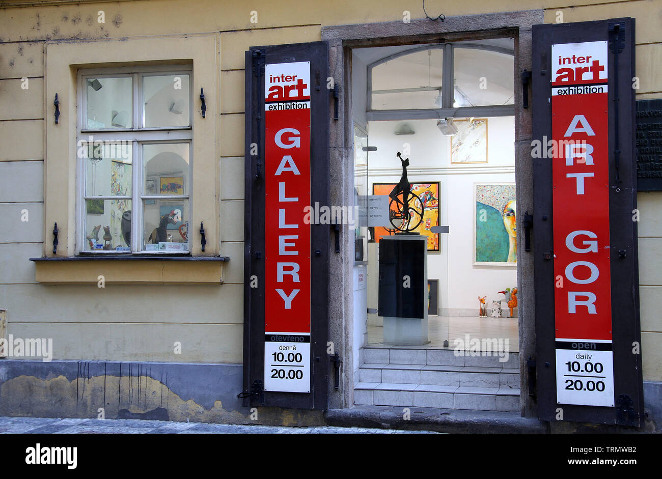 Prague Art Gallery Stock Photo - Alamy