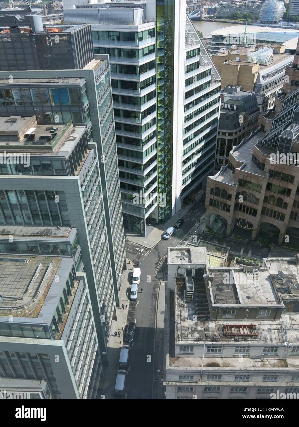 It's a long way to street level when you look down from a very tall ...