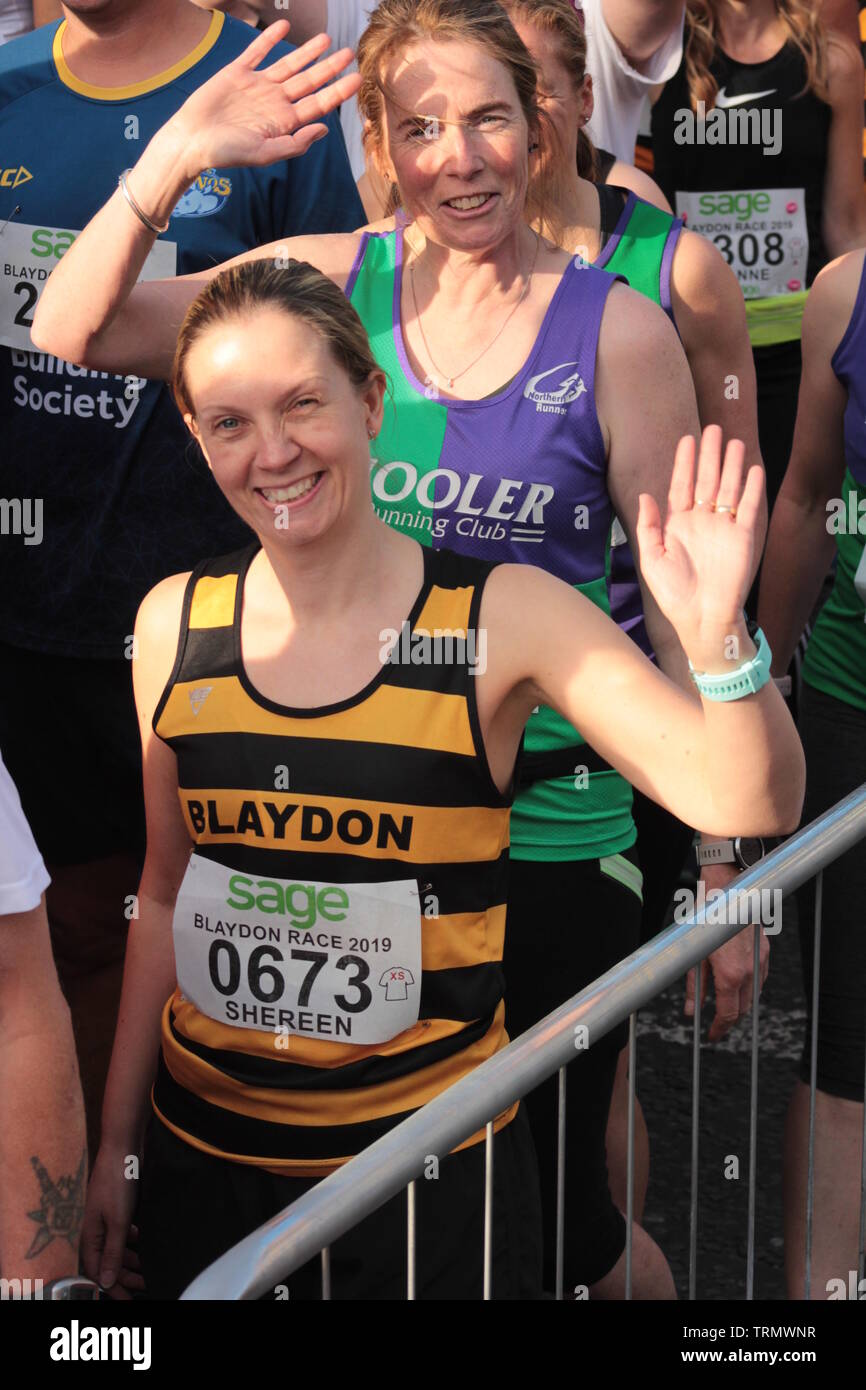 Newcastle upon Tyne, UK. 9th June, 2019. 157th Blaydon Race. The 1862 ...