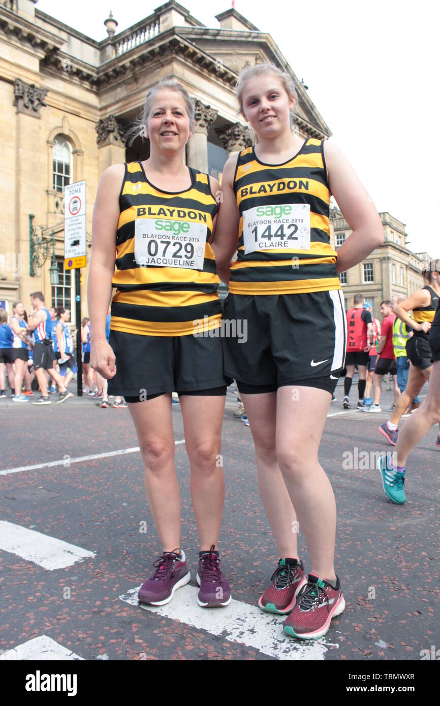 Newcastle upon Tyne, UK. 9th June, 2019. 157th Blaydon Race. The 1862 ...