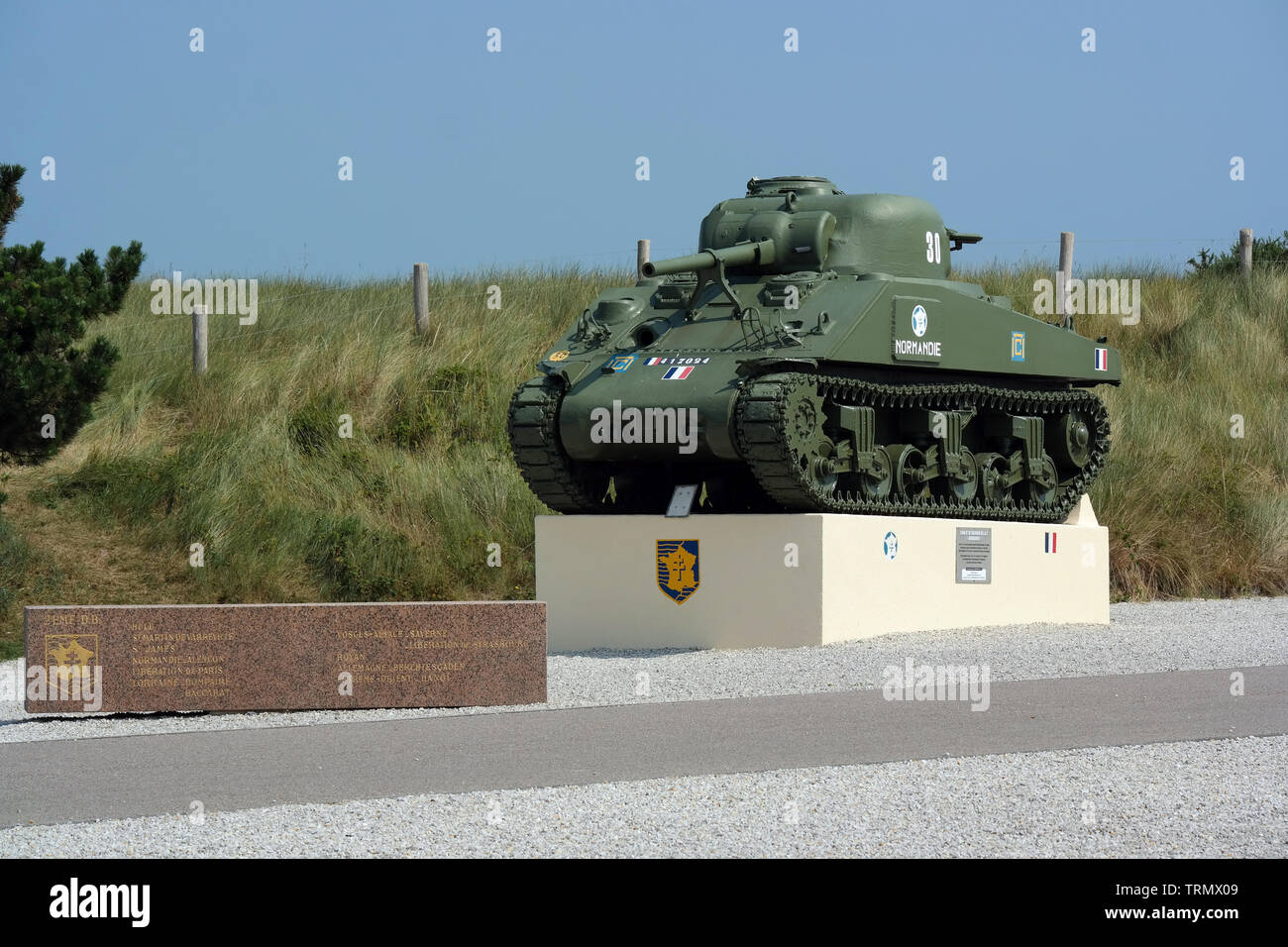 Monument at Utah Beach Stock Photo - Alamy