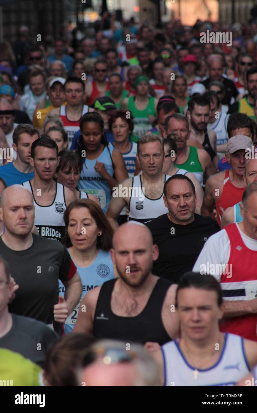 Newcastle upon Tyne, UK. 9th June, 2019. 157th Blaydon Race. The 1862 ...