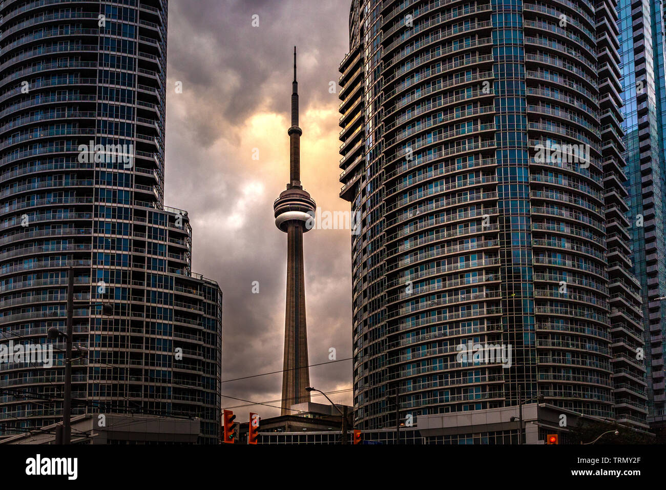 Panoramic view toronto cn tower hi-res stock photography and images - Alamy
