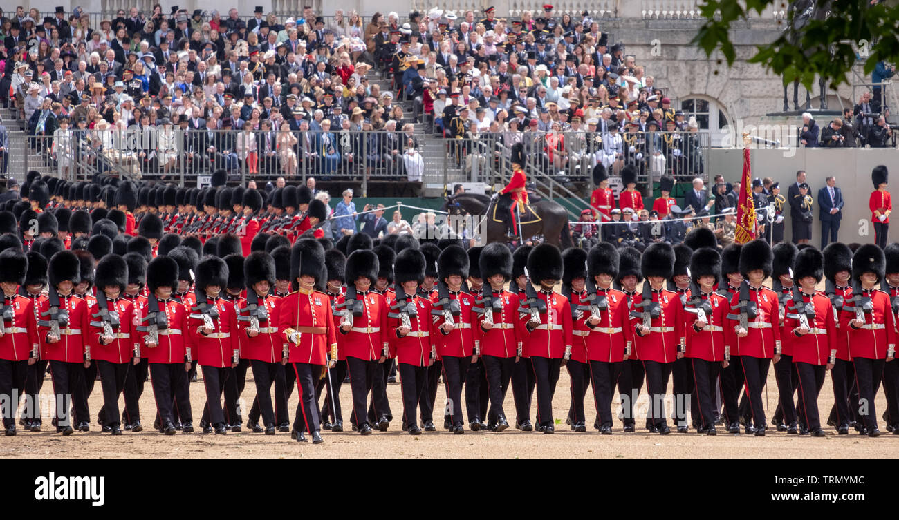 Soldiers at the Trooping the Colour ceremony to honour the Queen's ...