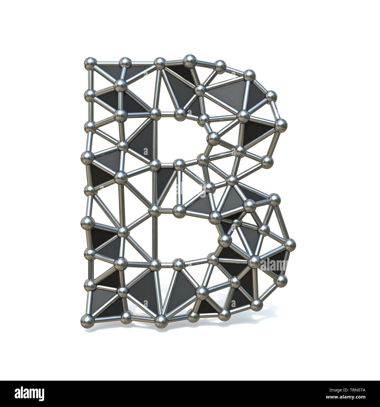 Letter b wireframe hi-res stock photography and images - Alamy