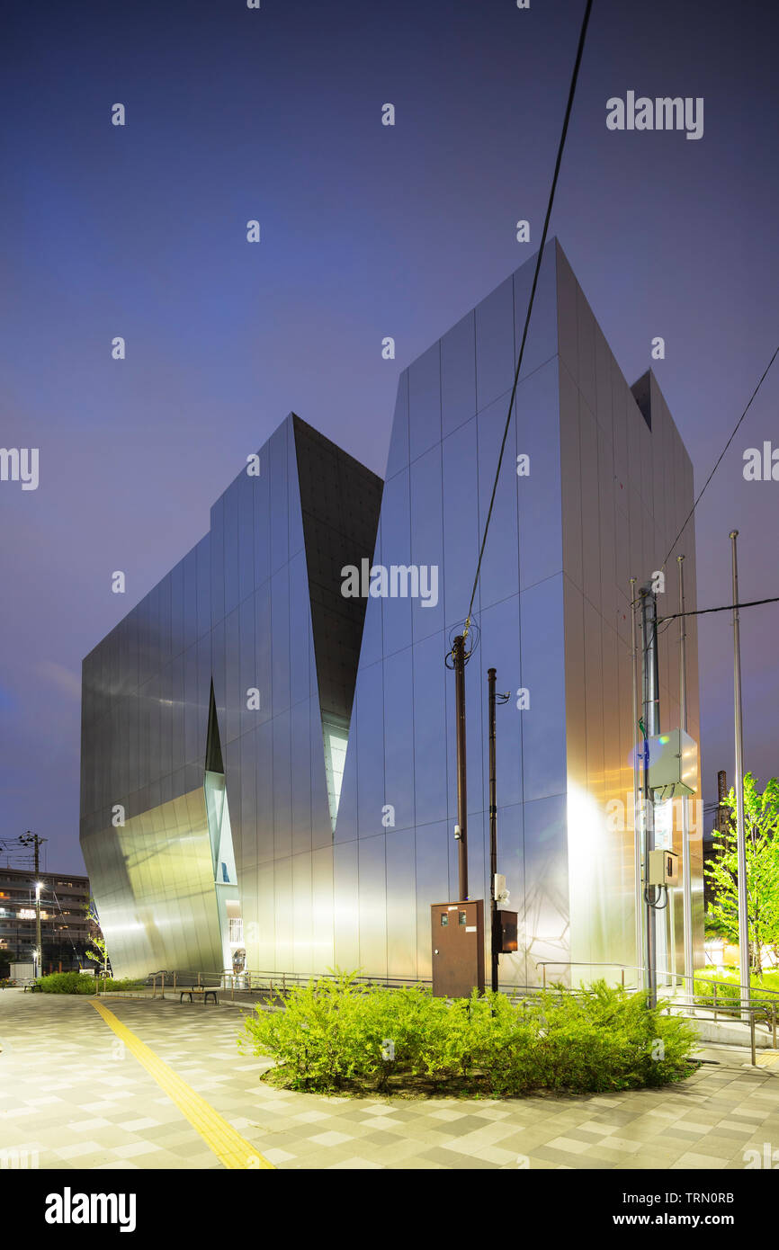 Asia, Japan, Tokyo, Sumida Hokusai Ukiyo-e museum designed by Kazuyo ...