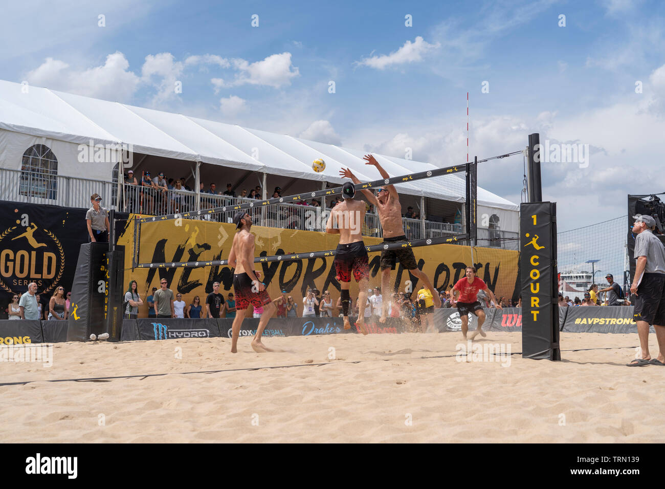 Ryan Doherty/John Hyden competing against Avery Drost/Eric Zaun in the ...