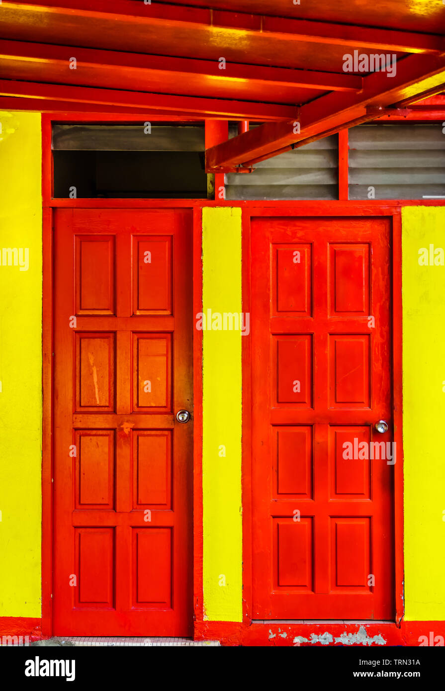 Singapore - Dec 18, 2018: Famous Lian Shan Shuang Lin Temple in Toa ...