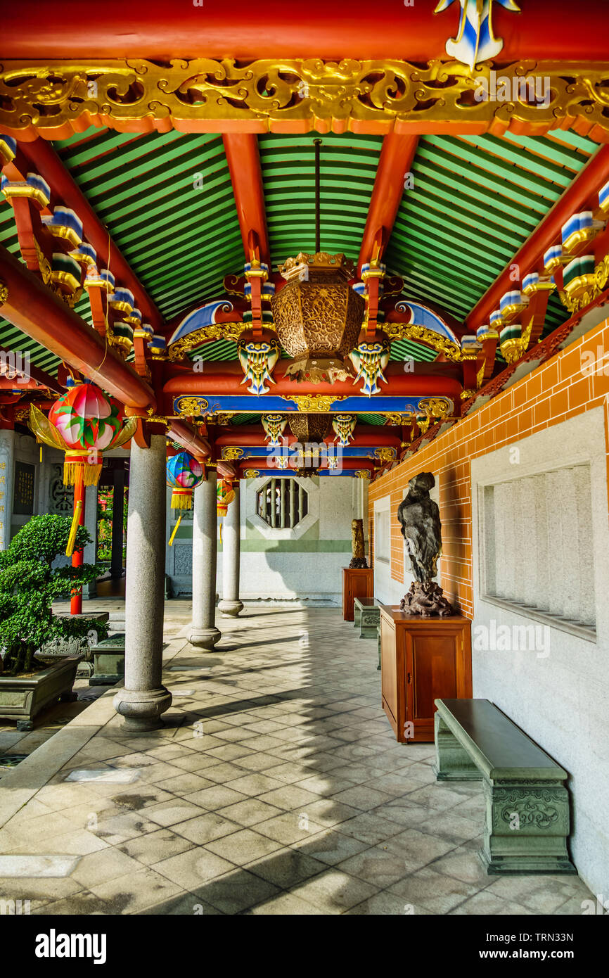 Singapore - Dec 18, 2018: Famous Lian Shan Shuang Lin Temple in Toa ...
