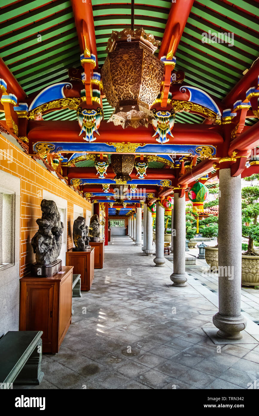 Singapore - Dec 18, 2018: Famous Lian Shan Shuang Lin Temple in Toa ...
