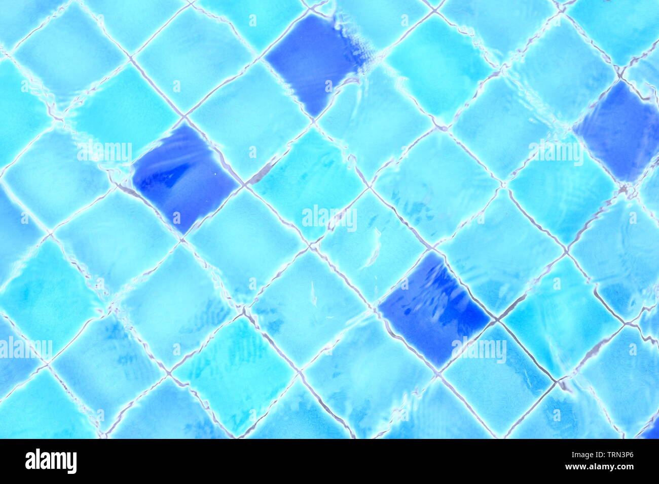 wave of swimming pool water surface. open water body blown by strong ...