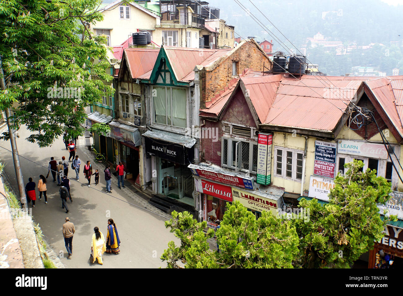 Traditional shimla buildings hi-res stock photography and images - Alamy