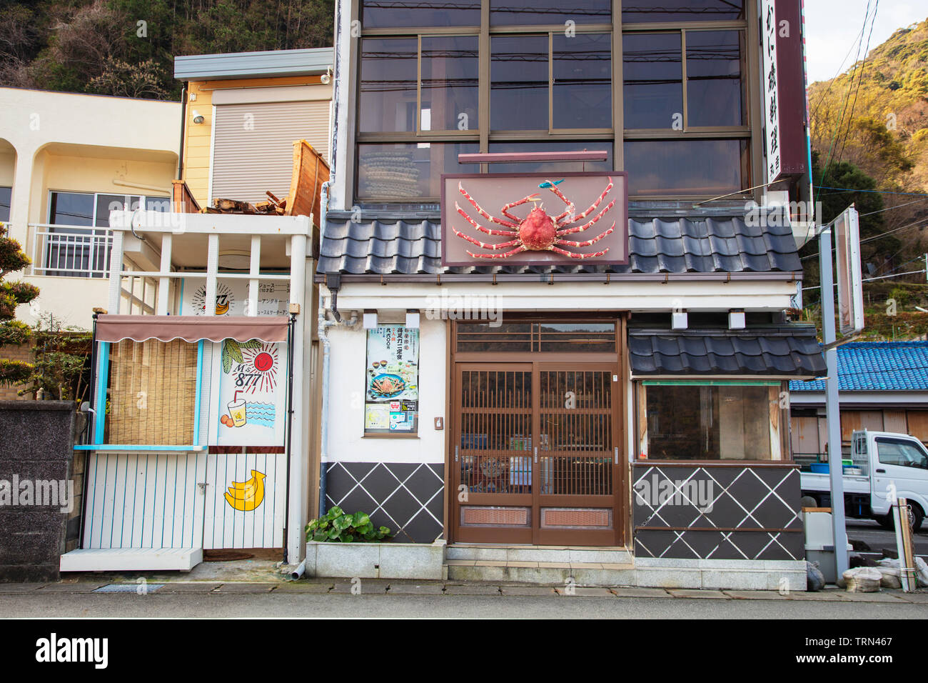 Asia, Japan, Honshu, Shizuoka prefecture, Izu Hanto, seafood restaurant ...
