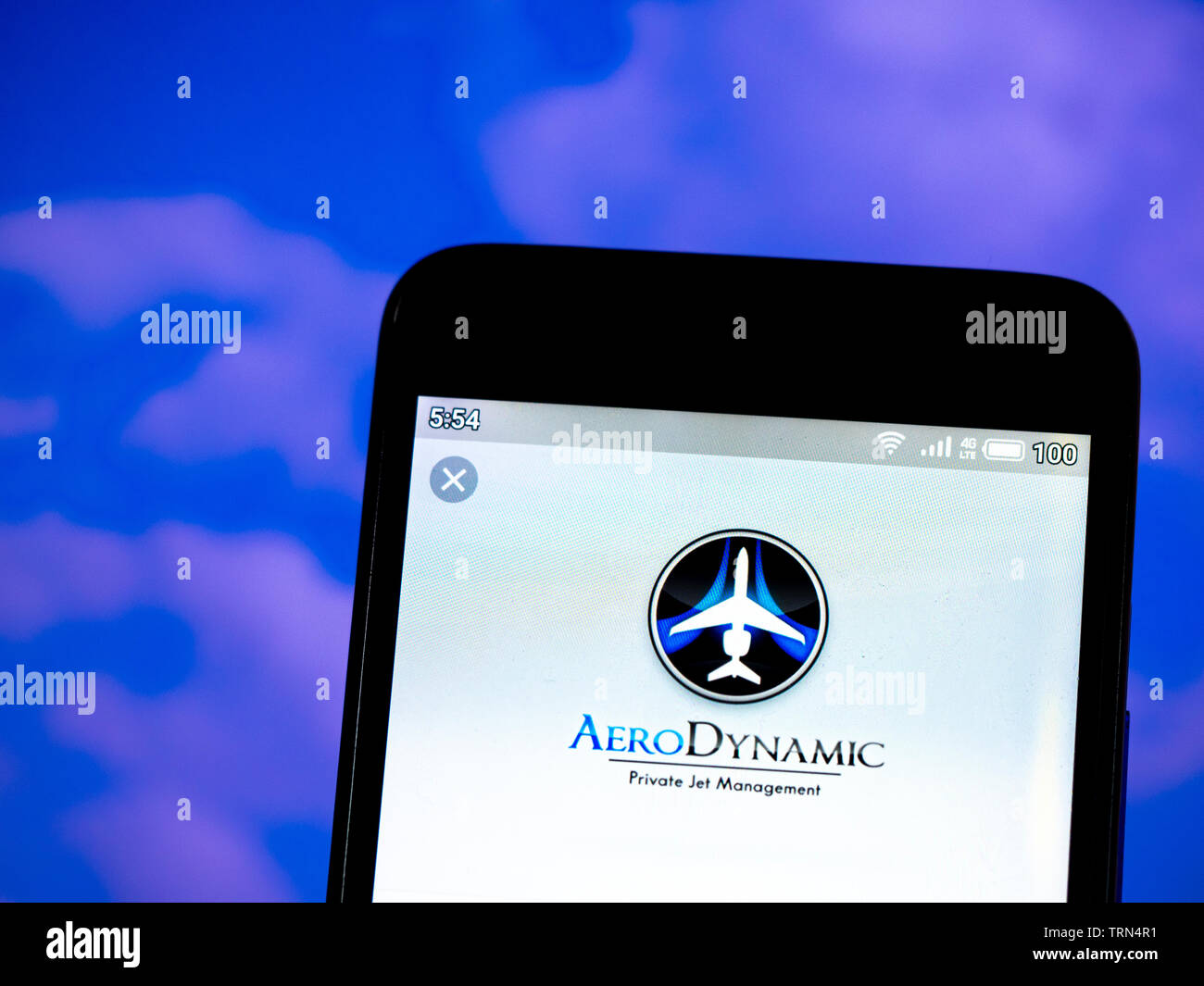 In this photo illustration the Aerodynamics Inc. logo is seen displayed ...