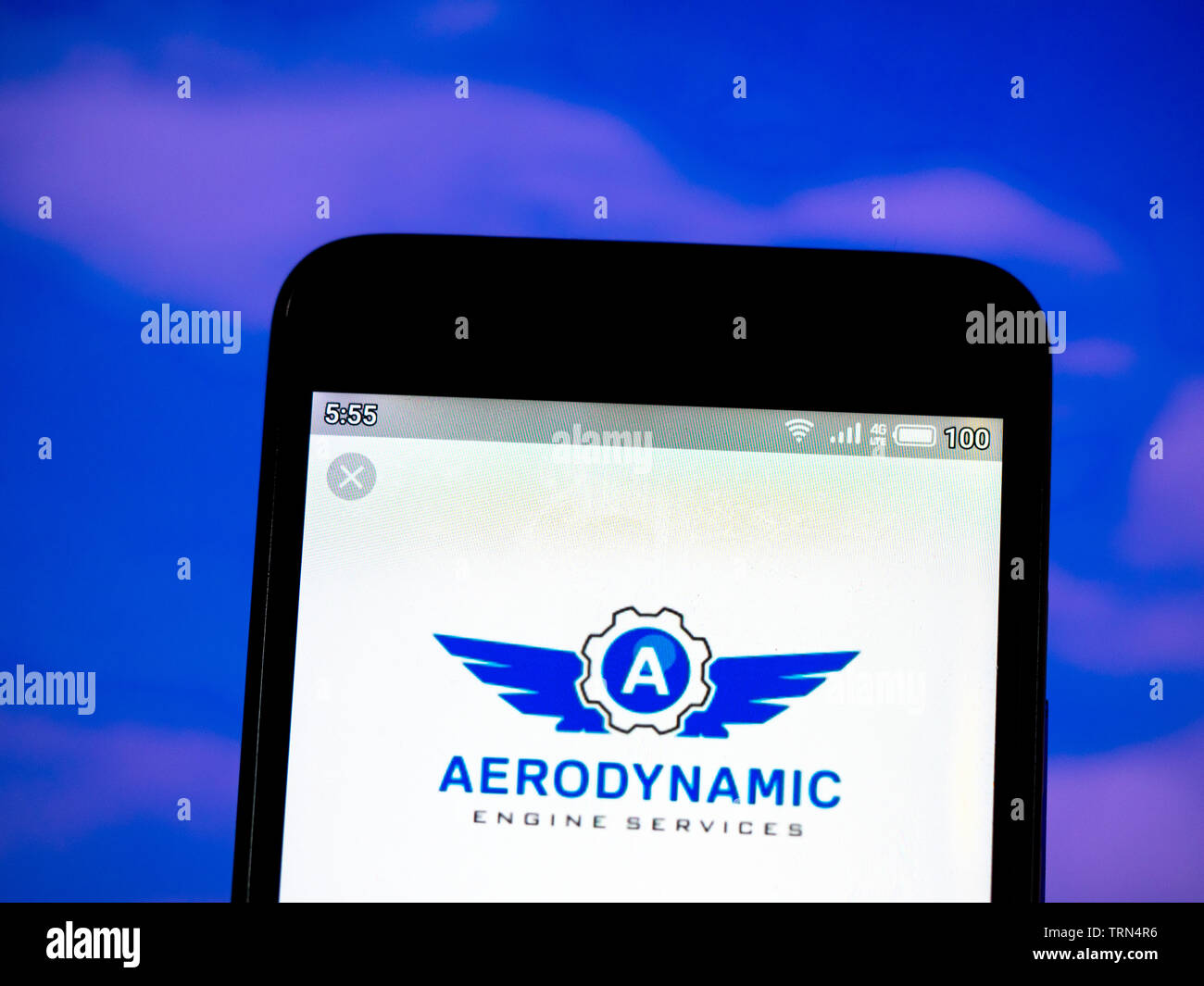 In this photo illustration the Aerodynamics Inc. logo is seen displayed ...