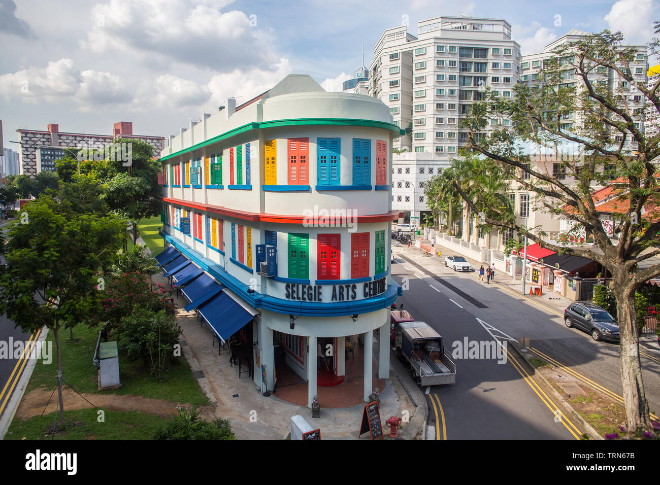 Architecture of Selegie Arts Centre, Singapore Stock Photo - Alamy