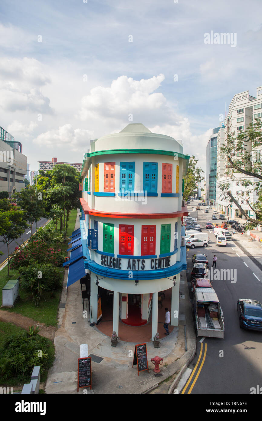 Architecture of Selegie Arts Centre, Singapore Stock Photo - Alamy