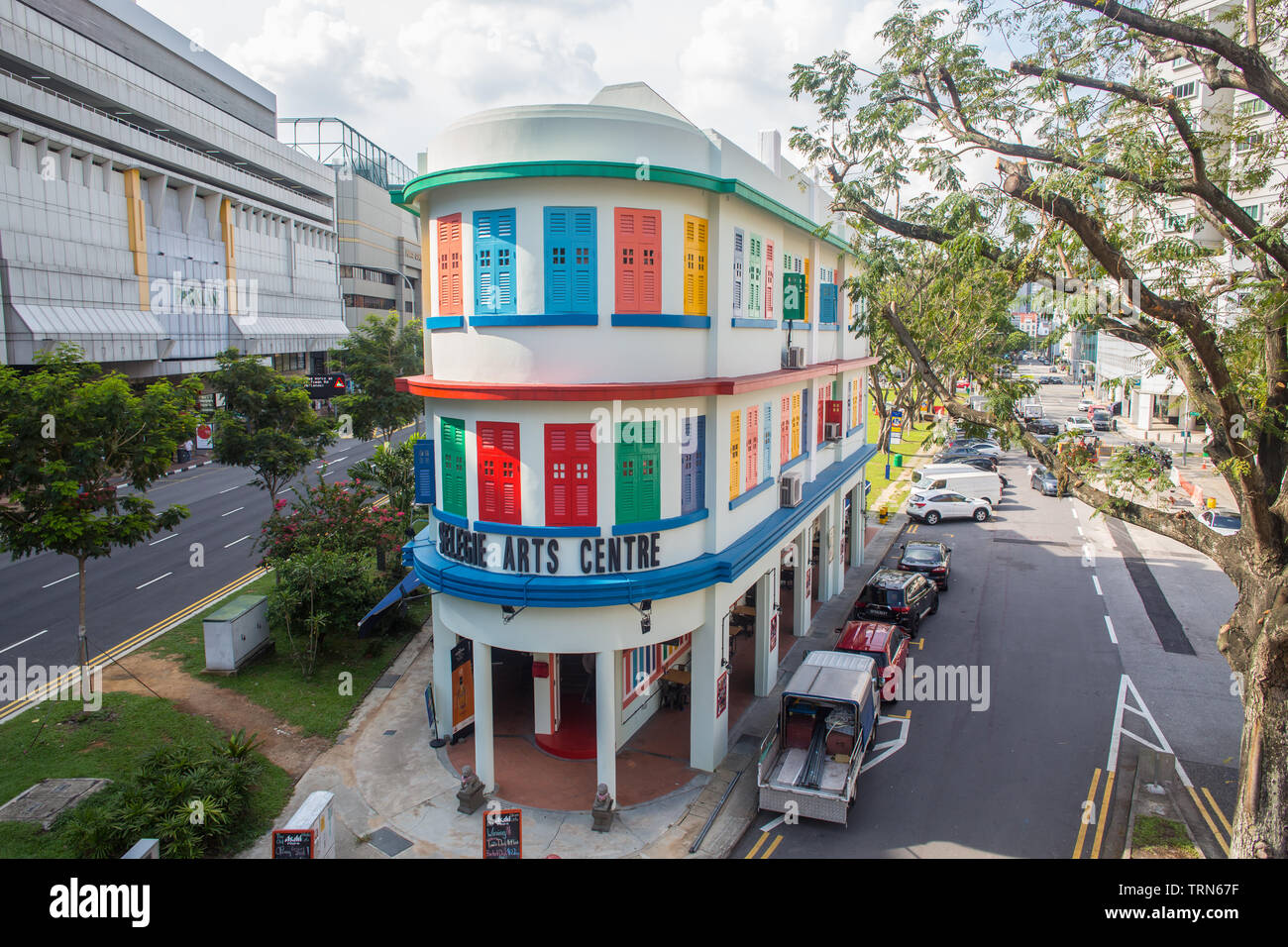 Architecture of Selegie Arts Centre, Singapore Stock Photo - Alamy