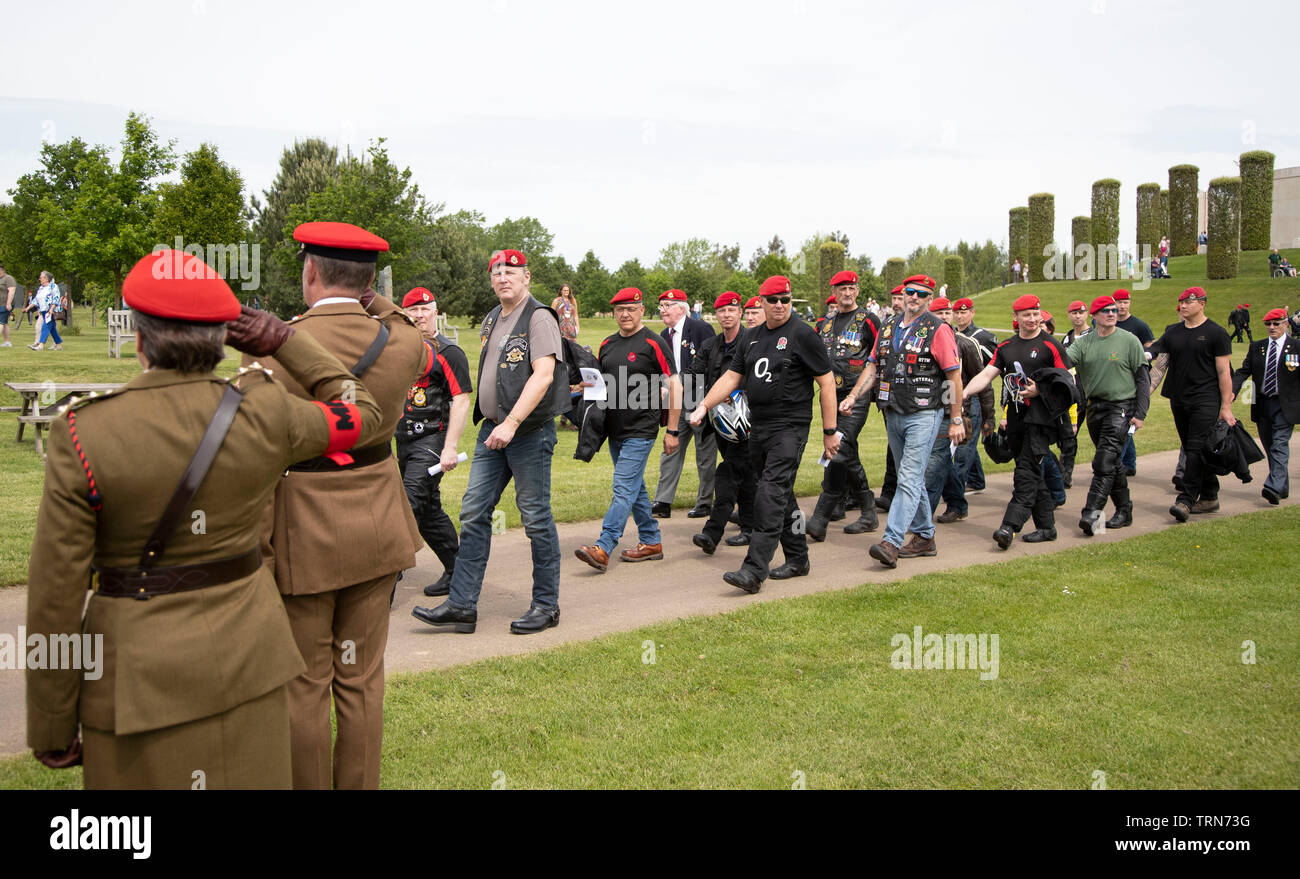AIREWAS, ENGLAND. 01 JUNE 2019: BrigadierÕs Vivienne Buck and Dave Neal ...