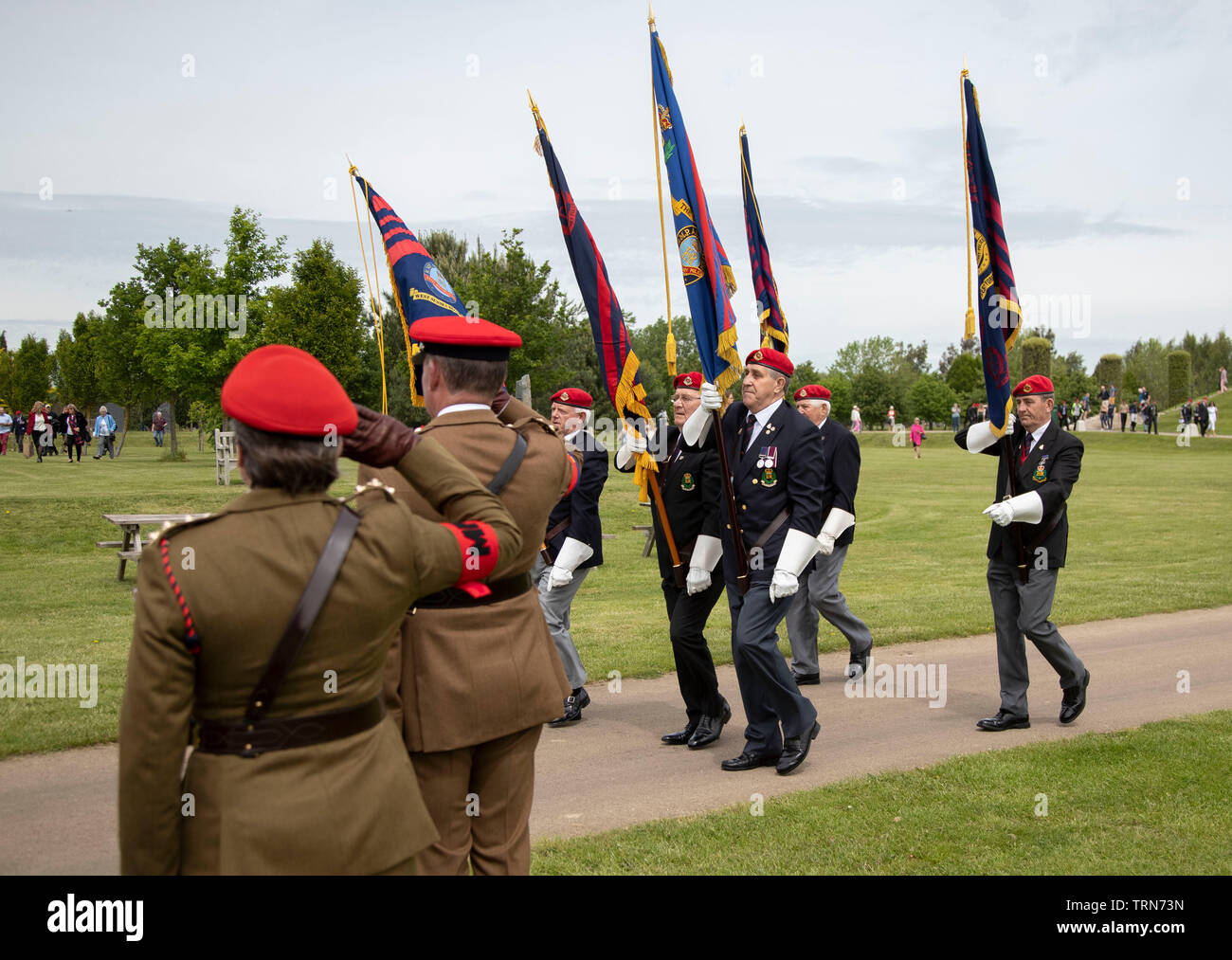 AIREWAS, ENGLAND. 01 JUNE 2019: BrigadierÕs Vivienne Buck and Dave Neal ...