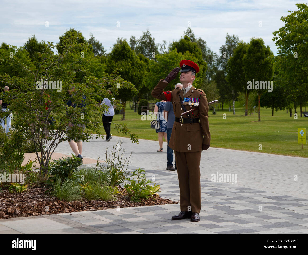 AIREWAS, ENGLAND. 01 JUNE 2019: Provost Sergeant Major, of the Royal ...