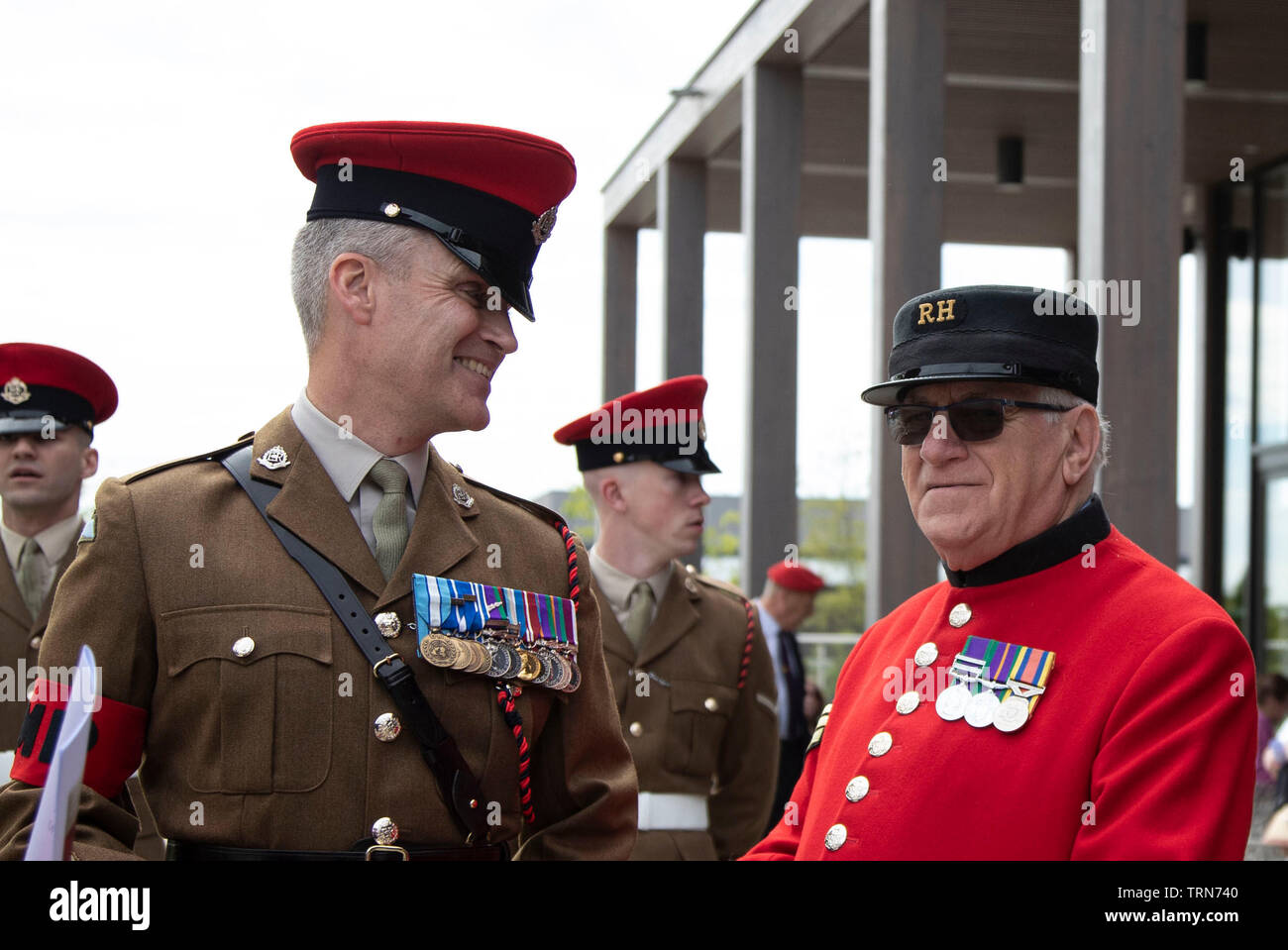 AIREWAS, ENGLAND. 01 JUNE 2019: Provost Sergeant Major and Chelsea ...