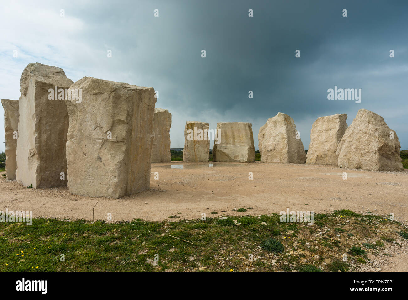 Twelve large 'Memory Stones' form arrival point to Tout Quarry ...