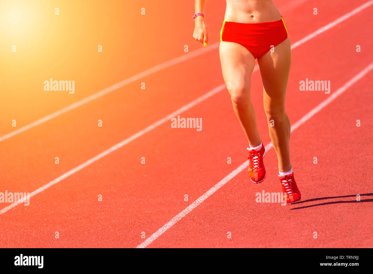 Woman running fast face hi-res stock photography and images - Alamy