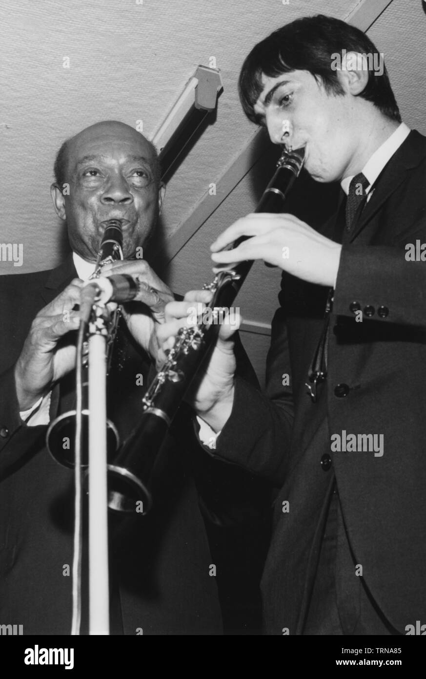 Edmond Hall, Andy Cooper and Alan Elsdon Band, 1966. Creator: Brian ...