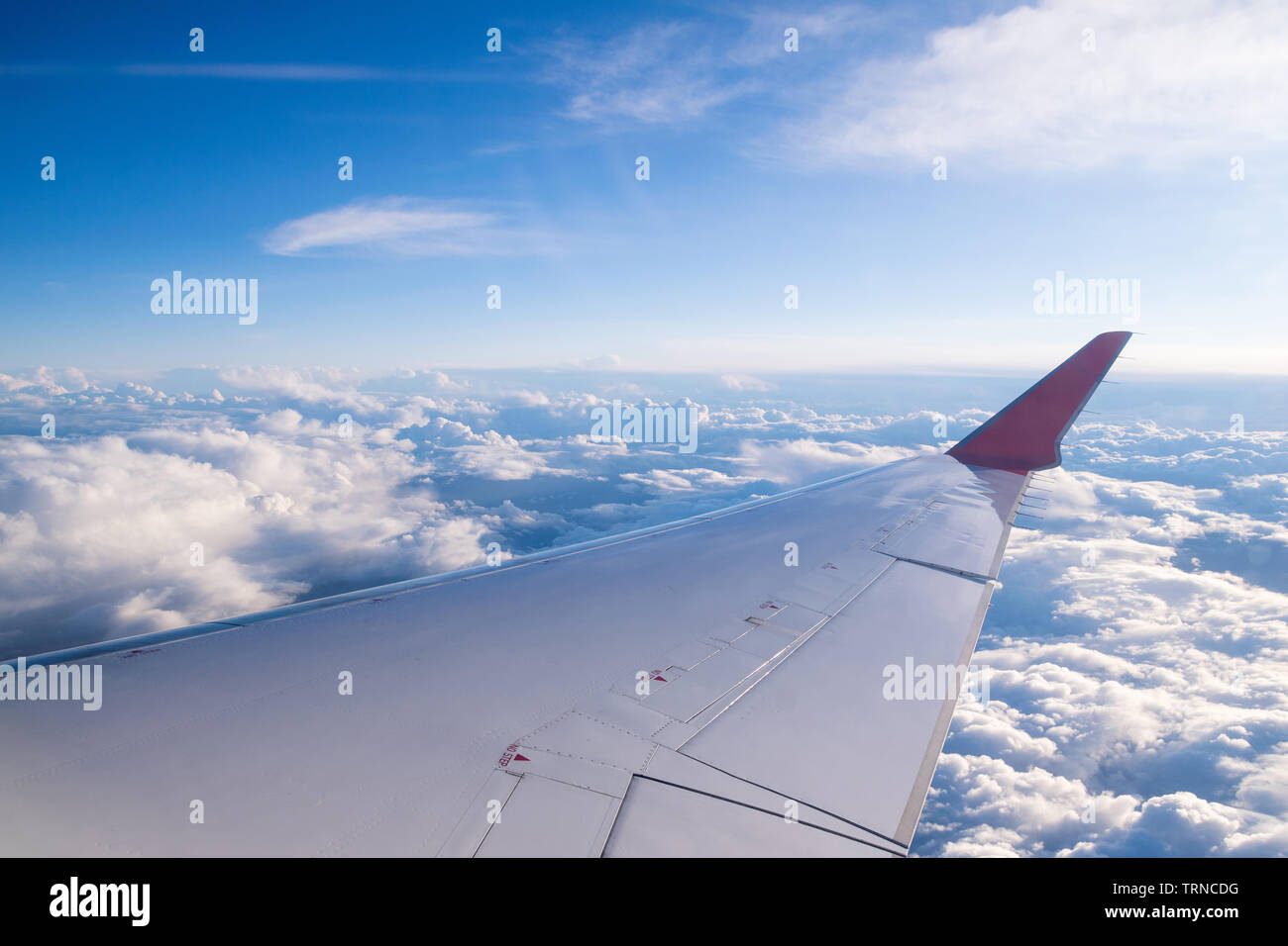 View of airplane wing hi-res stock photography and images - Alamy