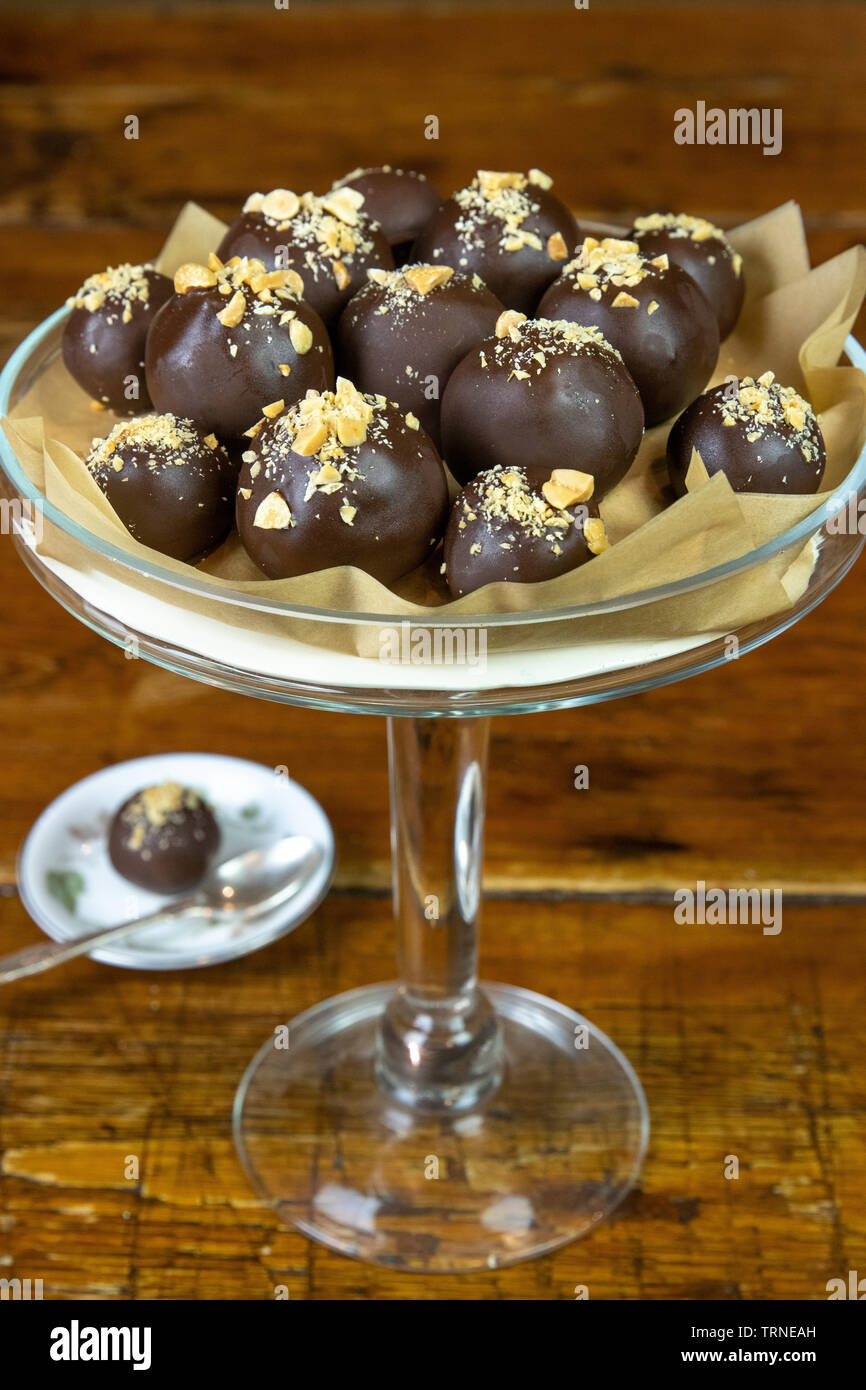 vegan bliss balls Stock Photo - Alamy
