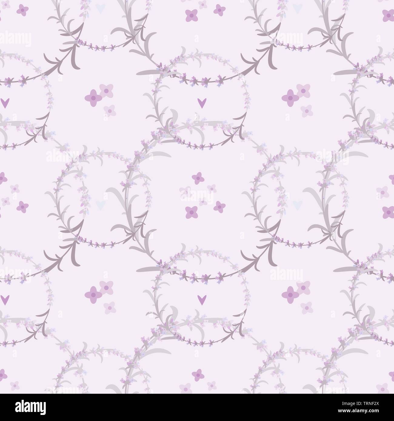 Lavender seamless wallpaper hi-res stock photography and images - Alamy