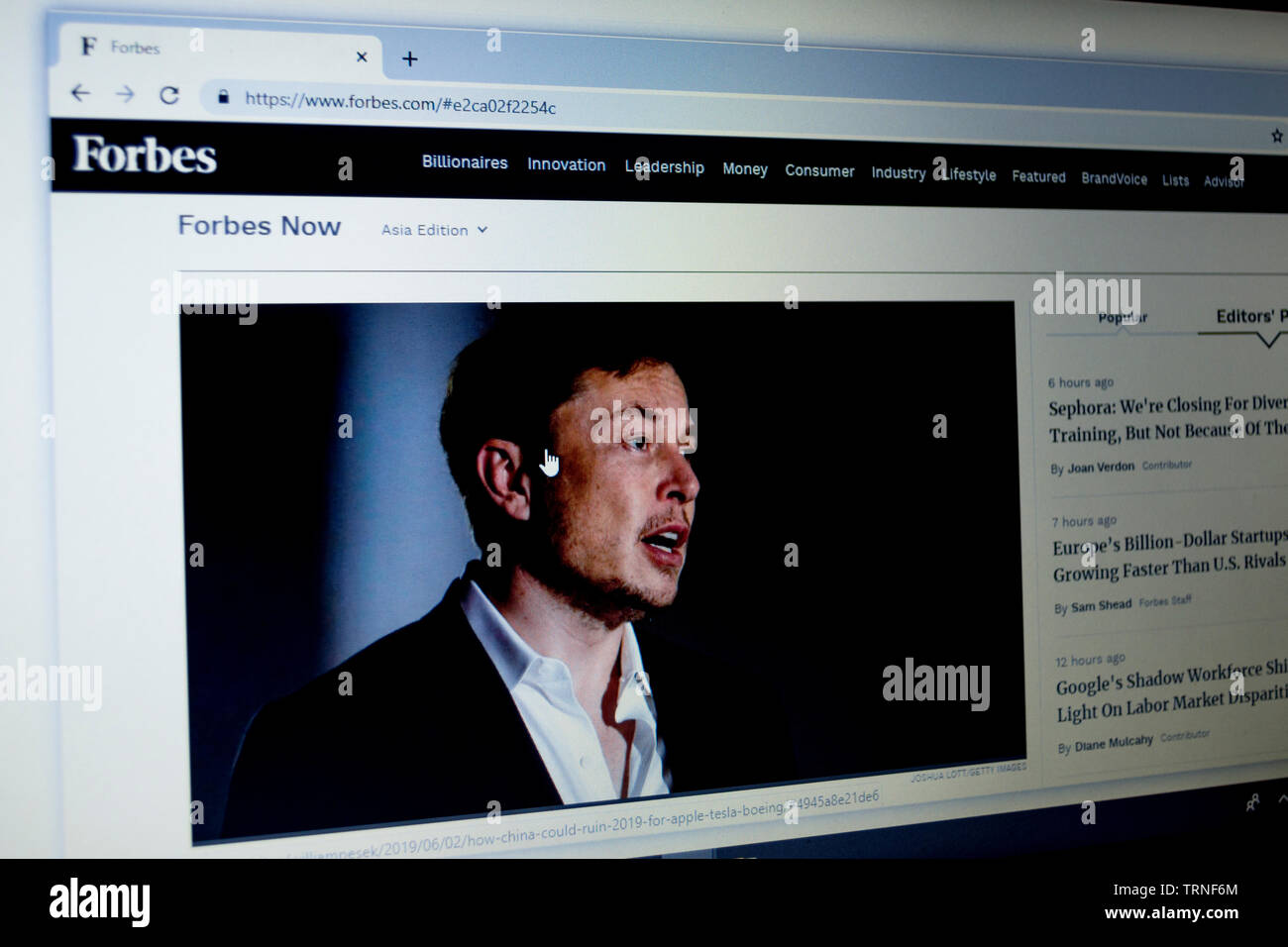 Forbes website hi-res stock photography and images - Alamy