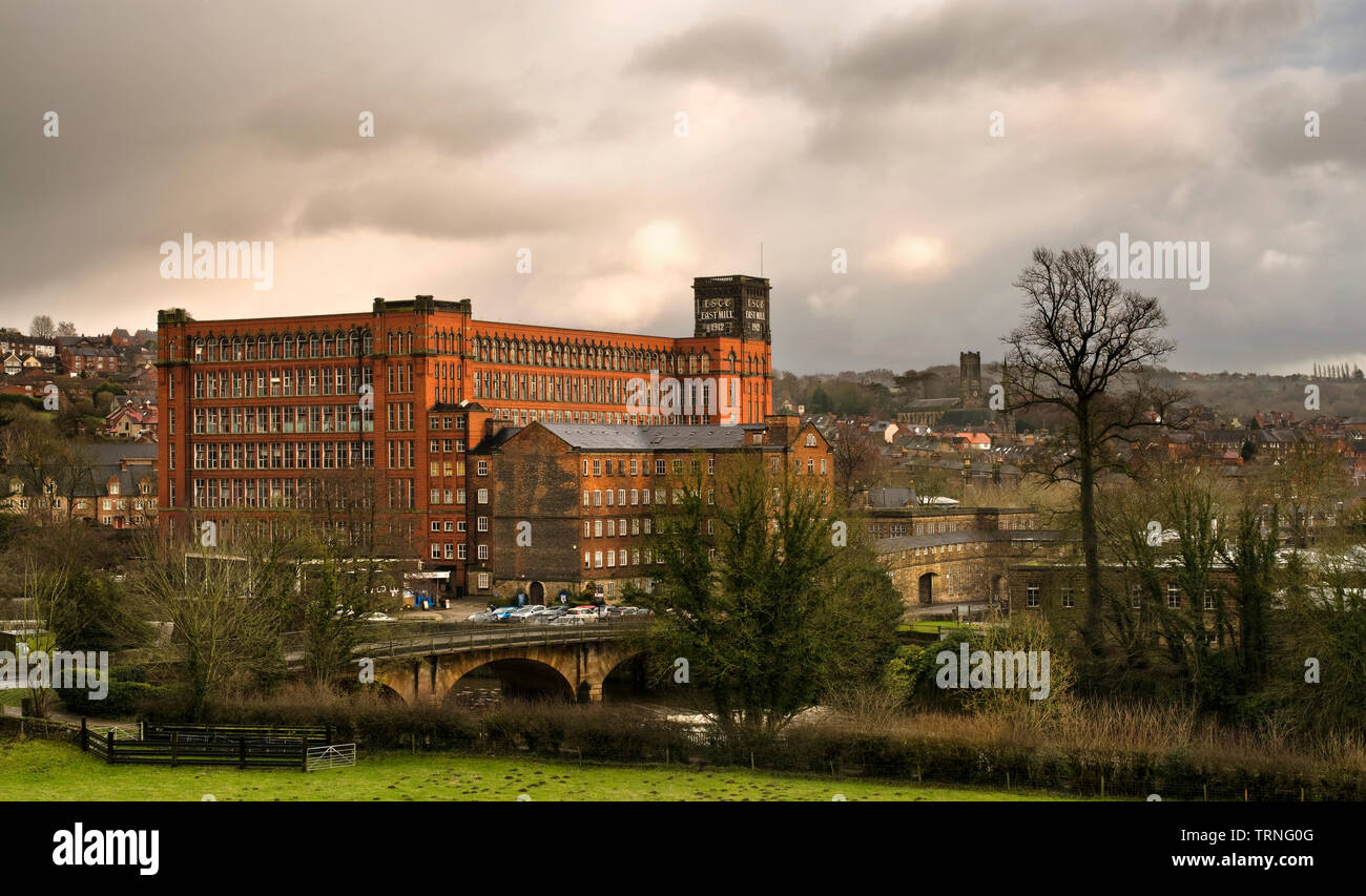 Belper East Mill, Derwent Valley, Derbyshire, England (2 Stock Photo ...