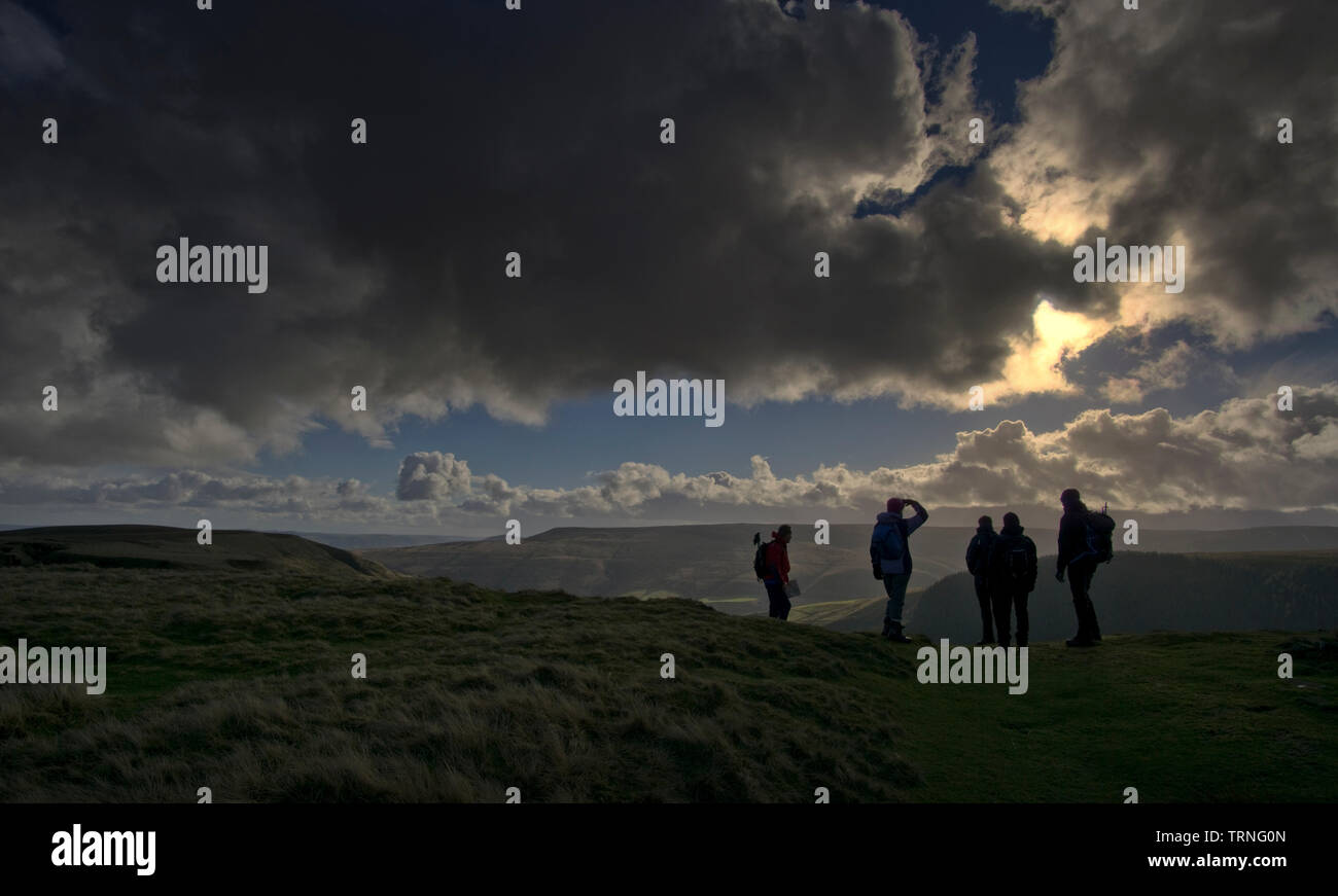 Big Skies at Alport Castles, Derbyshire, England Stock Photo - Alamy
