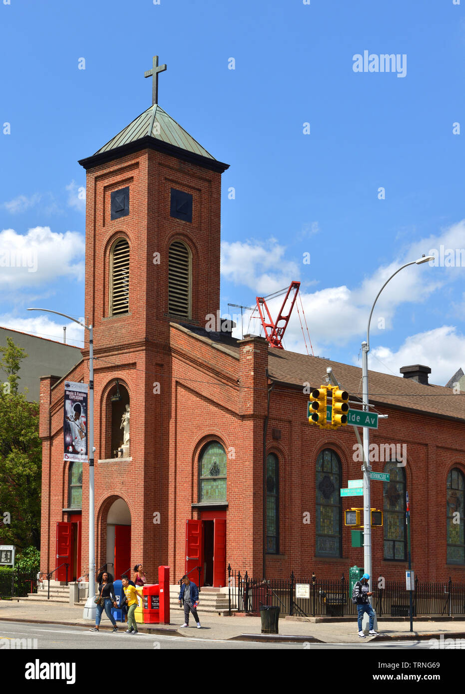 St. Joseph of Holy Family Church oldest existing church in Harlem Stock ...
