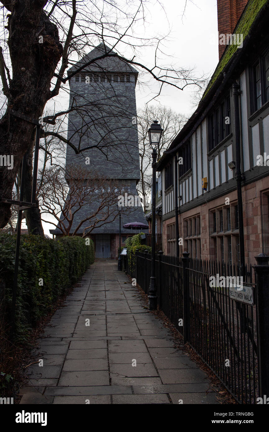 Belltower Walk Chester Stock Photo - Alamy