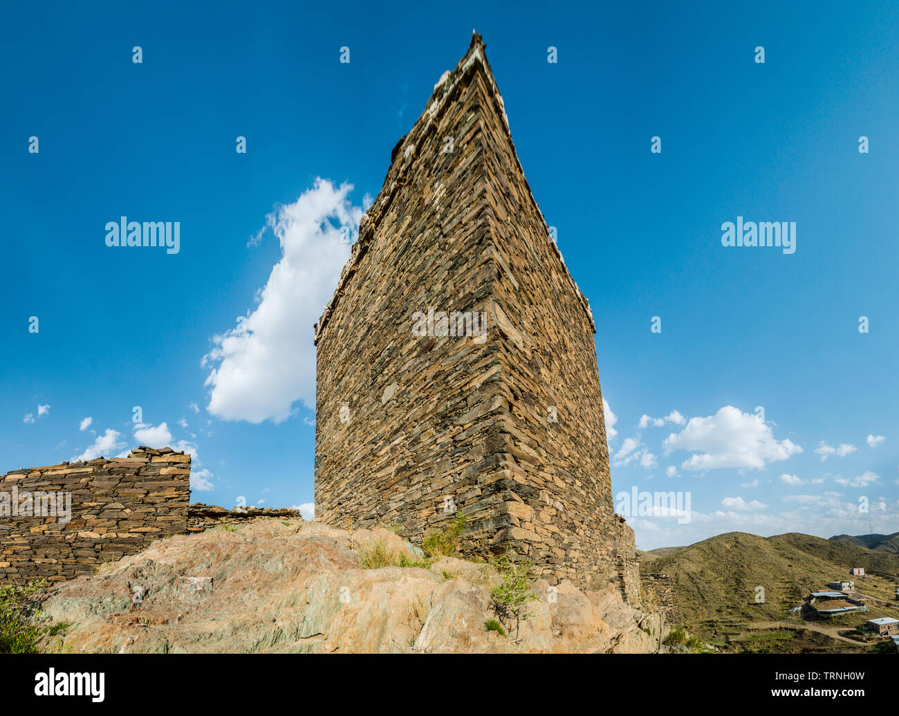 Castle of old Arabian civilization and history situated at Saudi Arabia ...