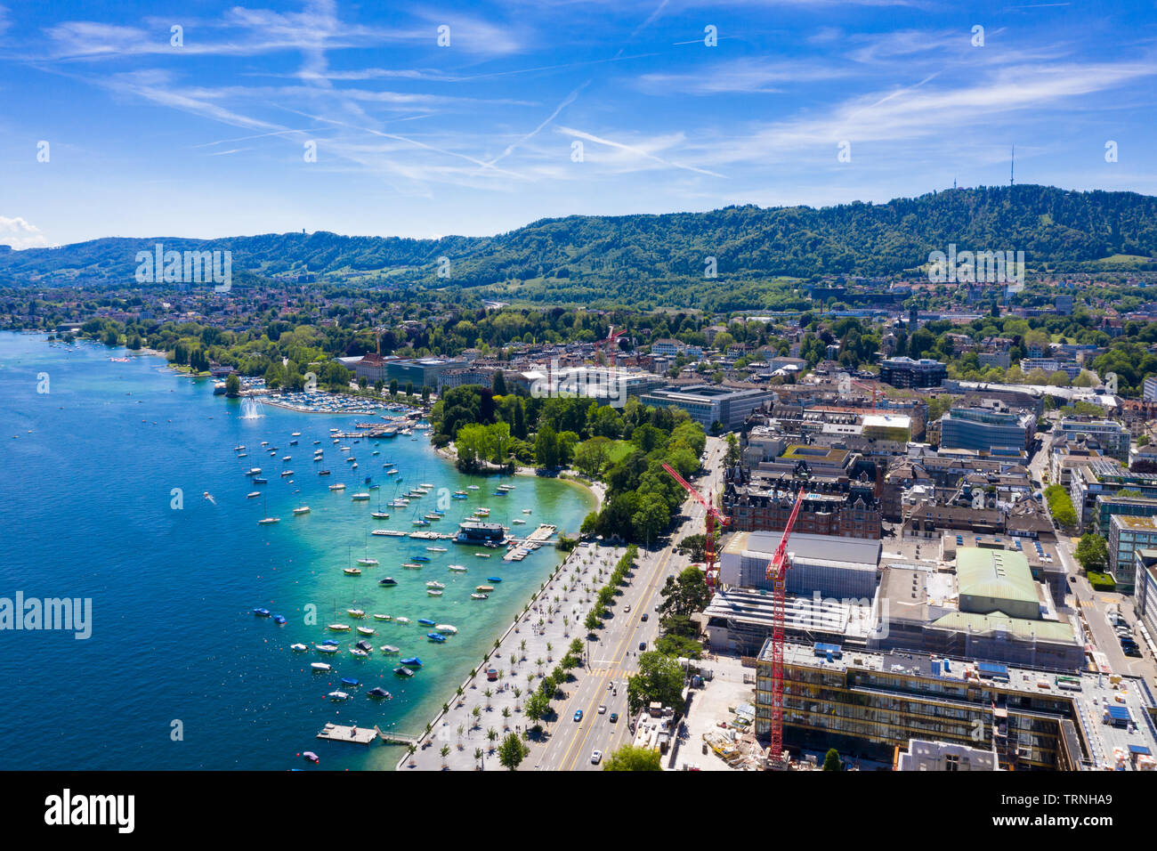 Aerial view of Zurich city in Switzerland Stock Photo - Alamy