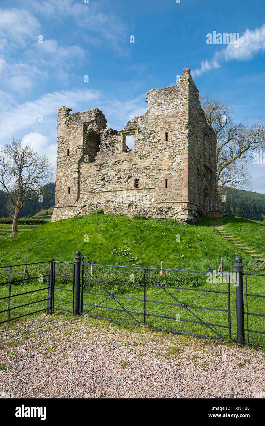 Hopton Castle, Shropshire, England. Restored as a historic visitor ...