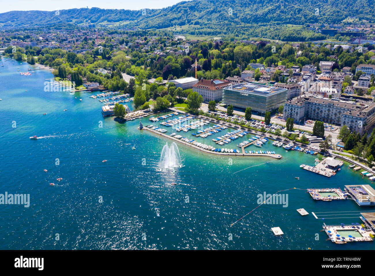 Aerial view of Zurich city in Switzerland Stock Photo - Alamy