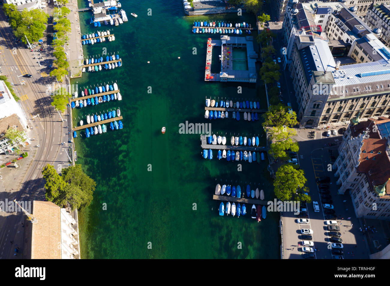 Aerial view of Zurich city in Switzerland Stock Photo - Alamy
