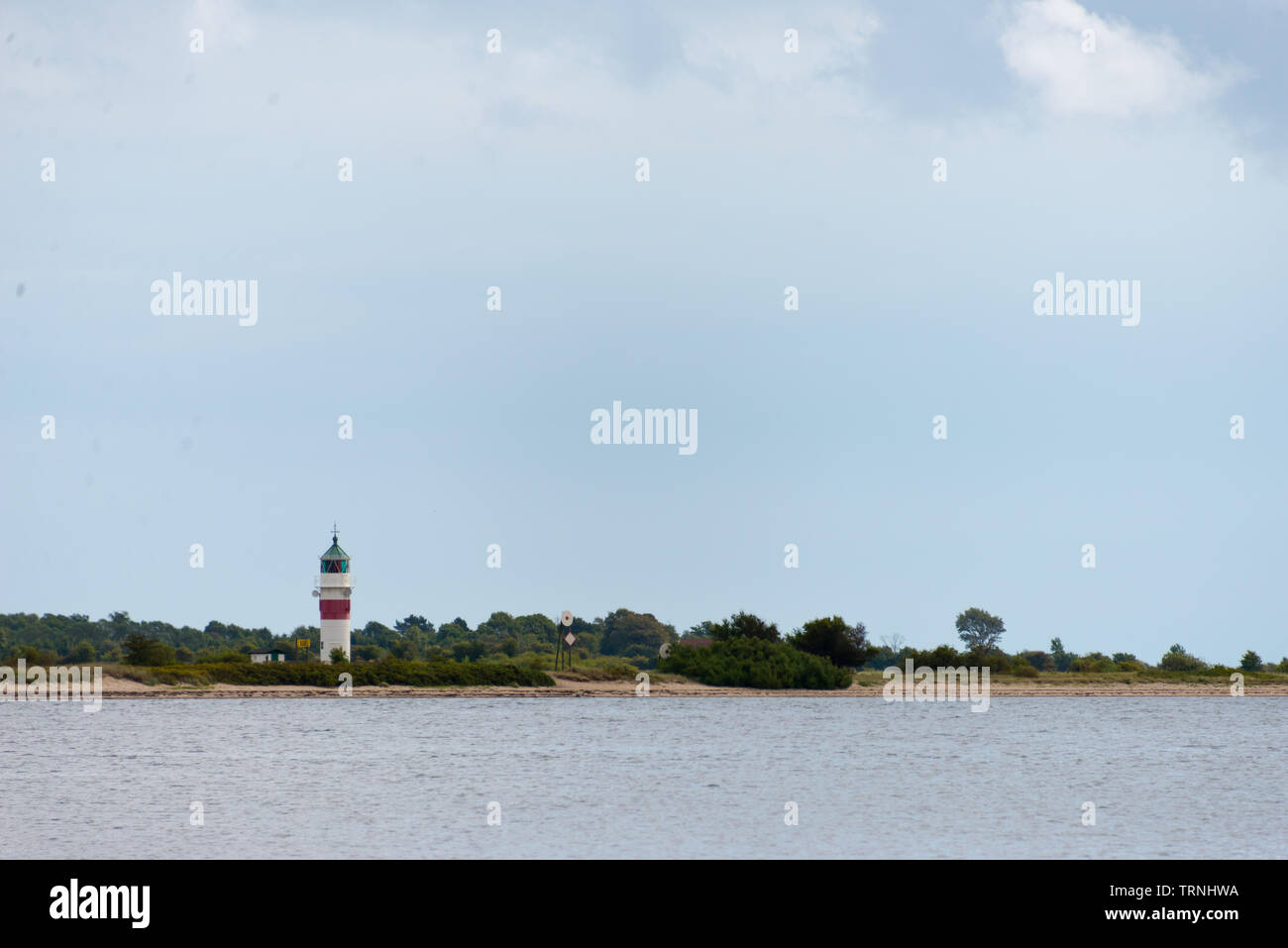 lighthouse on Årø island, denmark Stock Photo - Alamy