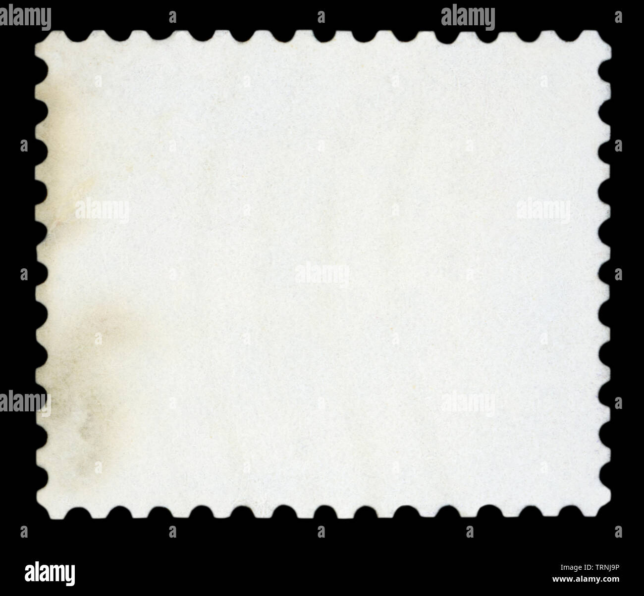 Blank postage stamp - Isolated on Black background Stock Photo - Alamy