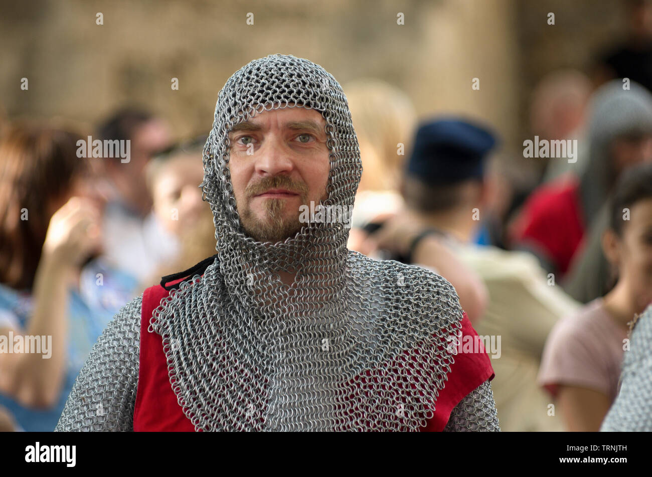 Old town, Rhodes, Greece - June 01, 2019: Annual Medieval Rose Festival ...