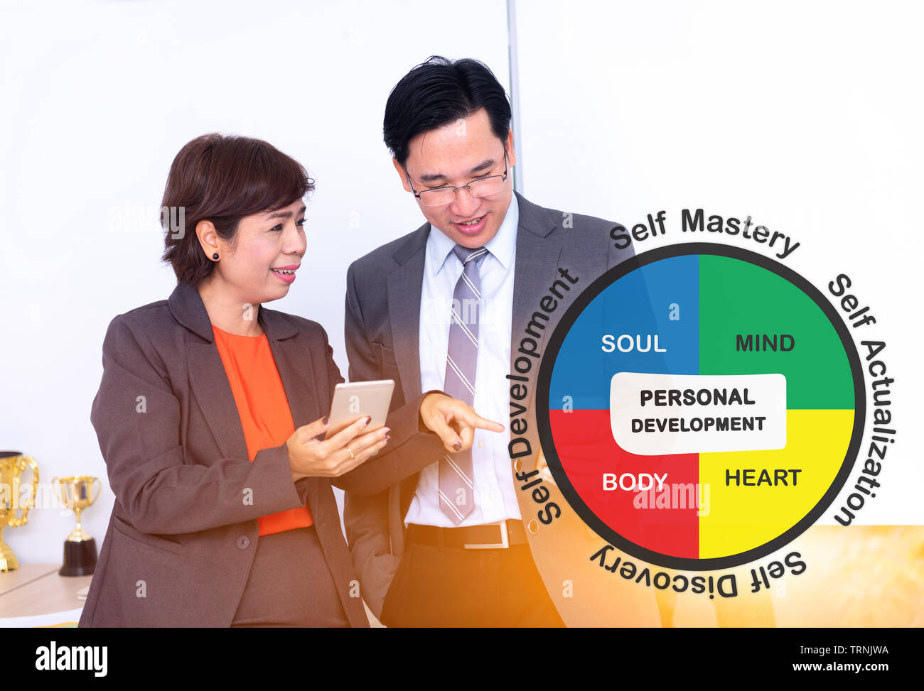 working with colleague and teamwork. Teachnology and innovation for ...