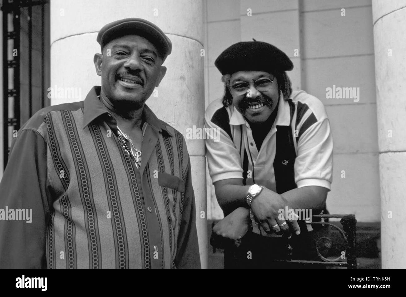 Cuban musicians Juan de Marcos González and Félix Valoy, members the ...