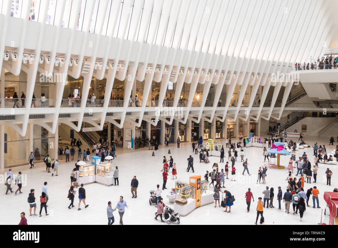 The Oculus at Westfield World Trade Center, Lower Manhattan, NYC, USA ...