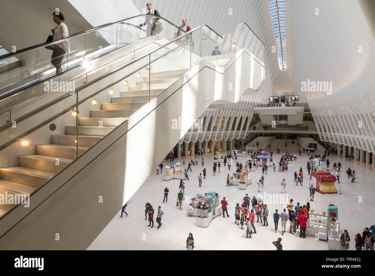 The Oculus at Westfield World Trade Center, Lower Manhattan, NYC, USA ...