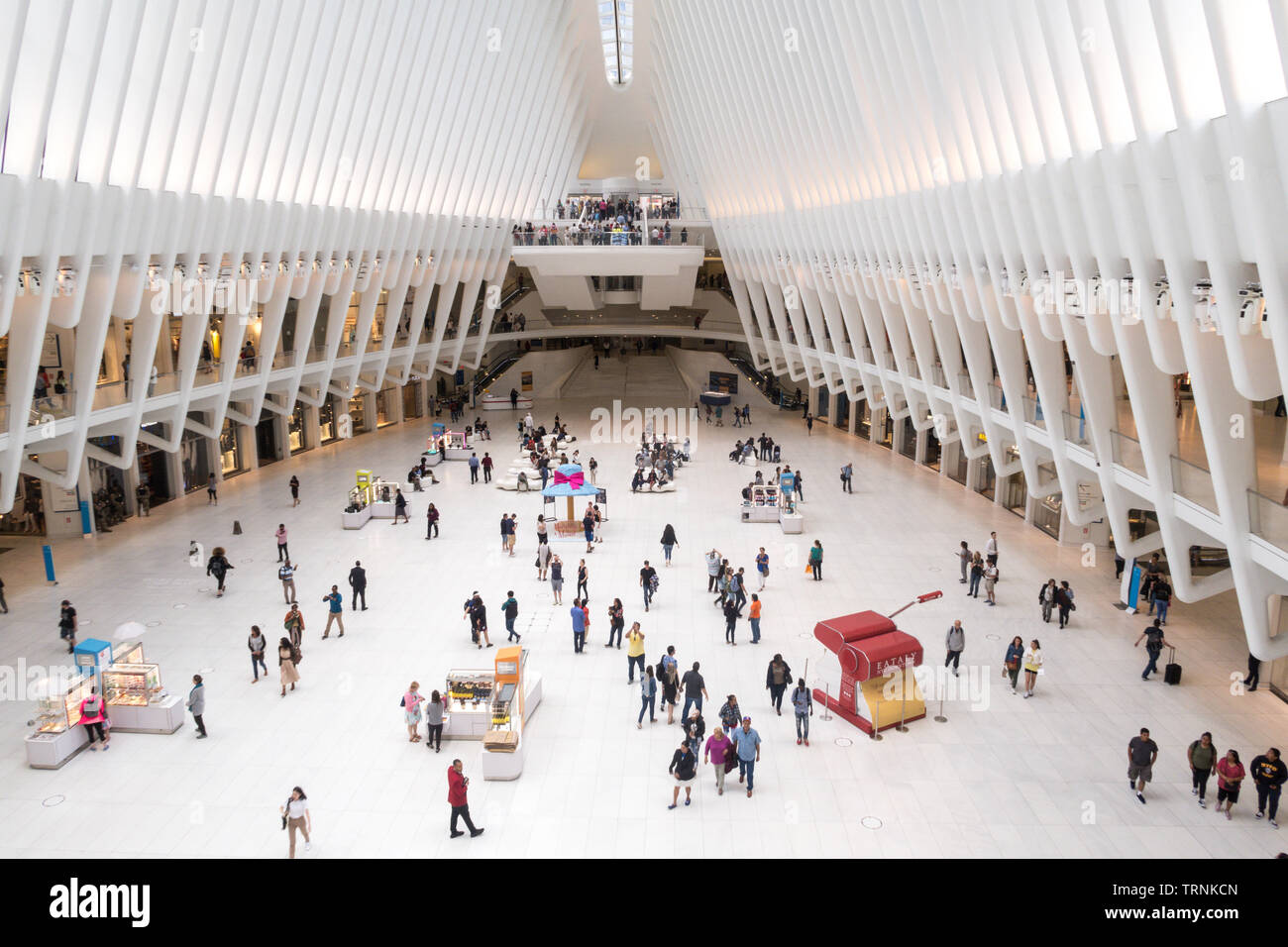 The Oculus at Westfield World Trade Center, Lower Manhattan, NYC, USA ...